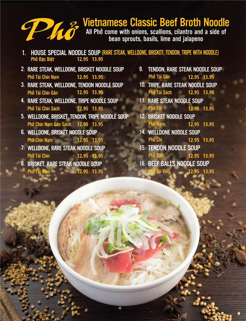 Menu – Pho Whittier